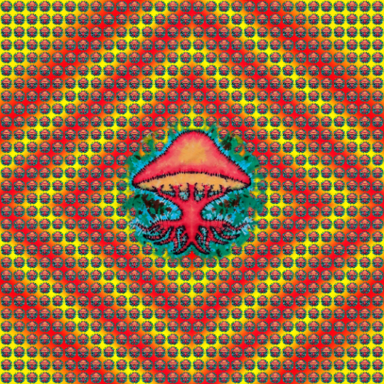 Mushroom of Life Blotter Art – Jonathan Golob